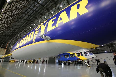 Goodyear Blimp An Icon In The Sky Over Le Mans