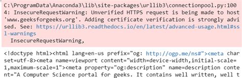 How To Disable Security Certificate Checks For Requests In Python Geeksforgeeks