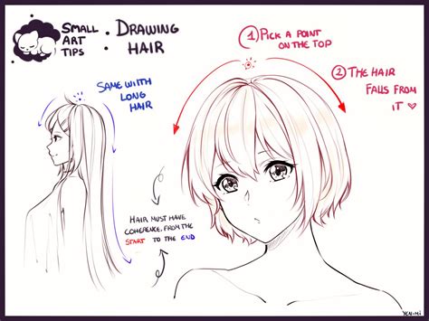 How To Draw Hair In A Ponytail