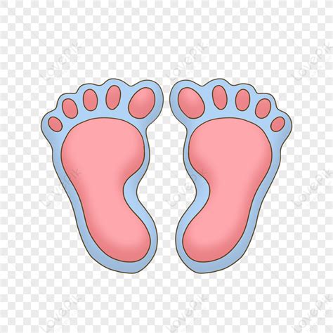 새로운 일러스트 탄생을 기념하는 발자국 아기 발 삽화 발자취 Png 일러스트 무료 다운로드 Lovepik