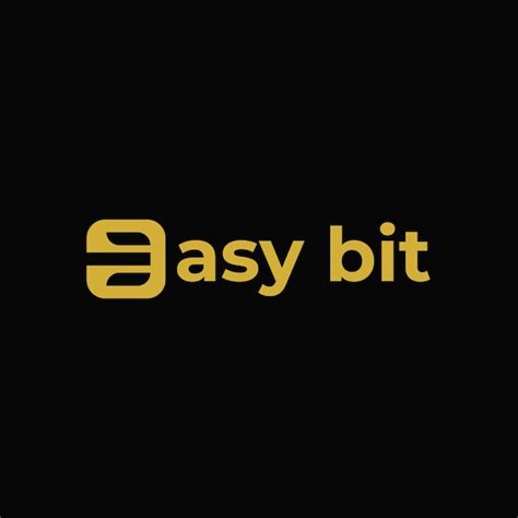 Easy Bit E Dernier Logo Vecteur Premium