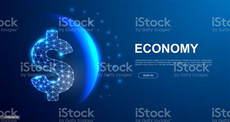 랜딩 페이지 템플릿에 대한 달러 3d 다각형 기호 프로모션 배너 디자인을위한 낮은 폴리 금융 일러스트레이션 경제 디자인 일러스트 개념 경제에 대한 스톡 벡터 아트 및 기타