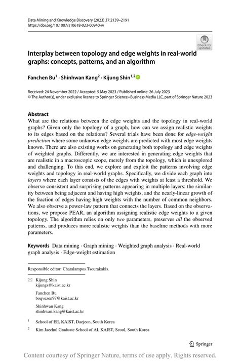 Interplay Between Topology And Edge Weights In Real World Graphs