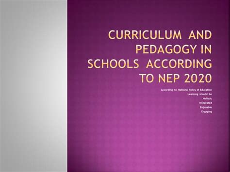 Ncf Se 2023 National Curriculum Framework School Education Pptx