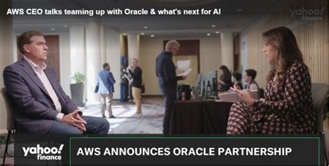 Aws Ceo Talks Teaming Up With Oracle And Whats Next For Ai Santhosh Vadey