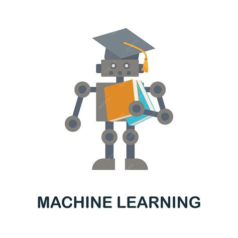 Premium Vector Machine Learning Flat Icon Colored Sign From Machine Learning Collection