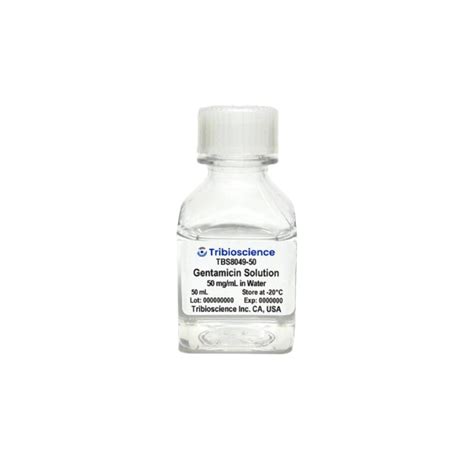 Tribioscience Gentamicin Solution Tbs8049 Tribioscience
