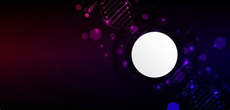 Dna 분자가 있는 과학 템플릿 벽지 또는 배너 벡터 일러스트 레이 션 프리미엄 벡터