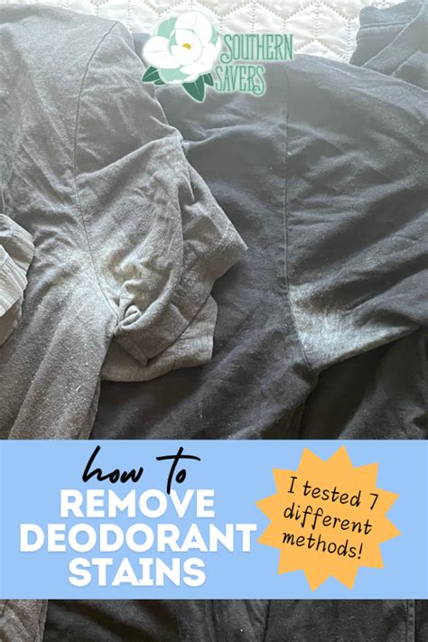 How To Remove Deodorant Stains From Shirts Southern Savers