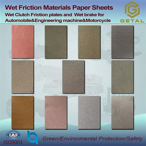 High Quality Kevlar Wet Friction Materials Paper Sheets For Tractor Brakeand Clutch China