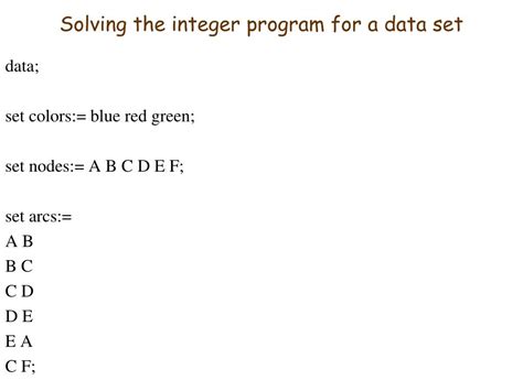 PPT Integer Programming Solutions For Graph Problems PowerPoint Presentation ID