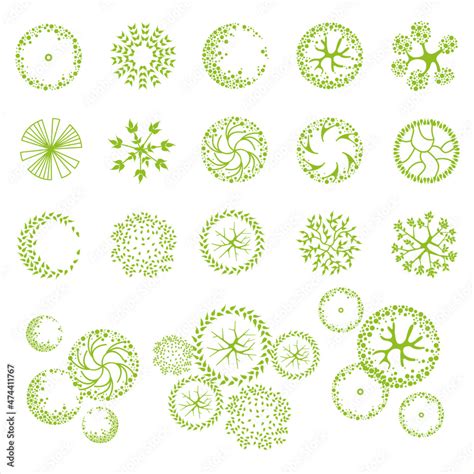 Trees For The Master Plan Tree Plans For Architectural Floor Plans Or Landscape Designs