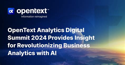Opentext On Linkedin Ai Dataanalytics Customersuccess