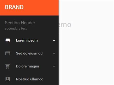 Modern Off Canvas Accordion Navigation With Jquery Sidenav Jquery Accordion Navigation