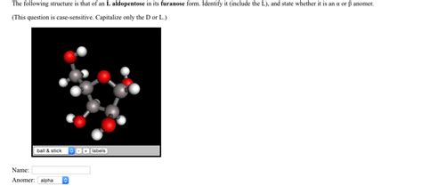 Solved The Following Structure Is That Of An L Aldopentose