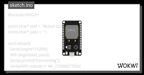 Konek Wifi Ino Wokwi ESP STM Arduino Simulator