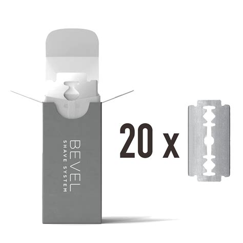 Bevel Safety Razor Replacement Blades 20 Pack Double Edge