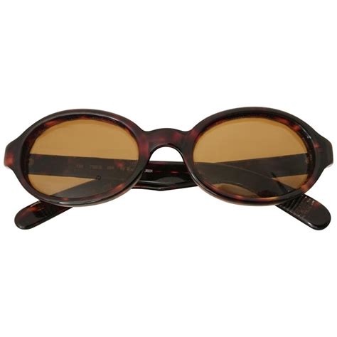 Polo Ralph Lauren Brown Oval Vintage Sunglasses At 1stdibs