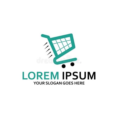 Cart Shop Logo Icon With Vector Template Stock Vector Illustration Of
