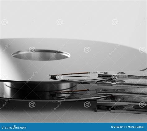 Parts Of Hard Disk Drive Stock Image Image Of Media