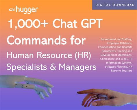 1000 Chat Gpt Commands For Human Resource Specialists And Hr Etsy