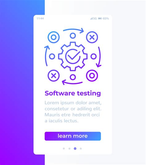 Software Testing Banner Design With Line Icon Vector Art At Vecteezy