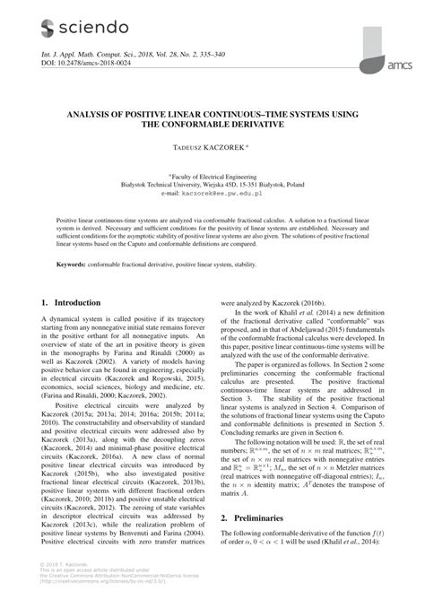 pdf analysis of positive linear continuous time systems using the conformable derivative