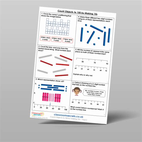 Year 2 Count Objects To 100 By Making 10s Mixed Activity Resource Classroom Secrets