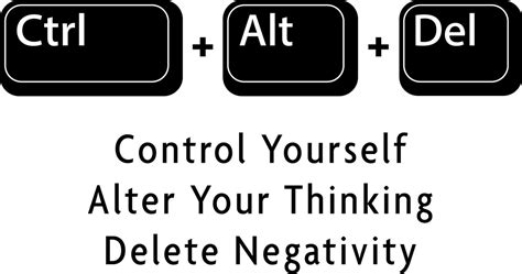 Ctrl Alt Delete SVG Control Yourself Alt Thinking Del Negativity Etsy