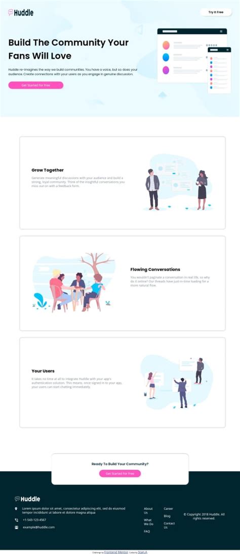Frontend Mentor Html Css Flexbox Coding Challenge Solution