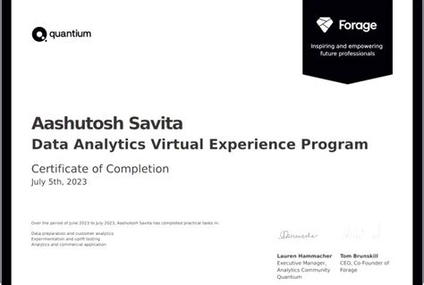 aashutosh savita on linkedin dataanalytics dataanalysis forage completed completedproject