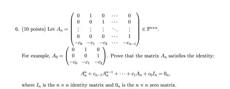 6 let an for example a3 prove that the matrix
