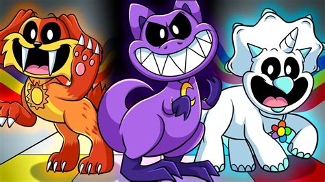 УЛЫБАЮЩИЕСЯ ТВАРИ НО ВСЕ ДИНОЗАВРЫ Poppy Playtime 3 Анимации на русском Youtube