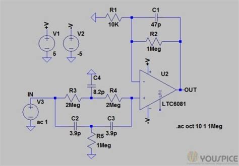 Accelerometer With Operational Amplifier Youspice