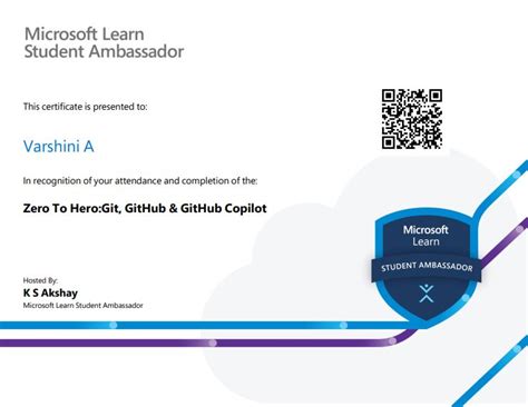 I Earned Microsoft Certified Git Github And Copilot Varshini A Posted On The Topic Linkedin