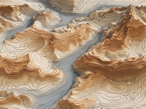 Premium Photo Topographic Contour Lines Map Seamless Pattern