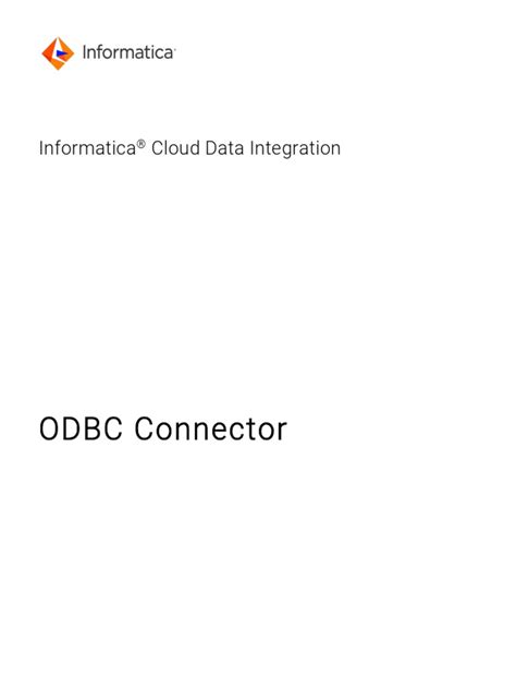 cdi odbc connector en pdf databases computer data
