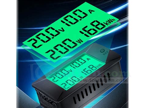 Digital Display Voltage Current Meter DC A V Power Electric Energy Consumption Tester