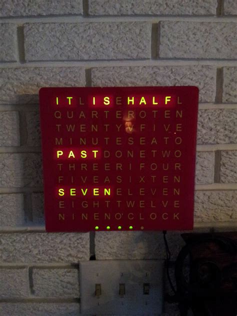 Word Clock WoodUino Ca