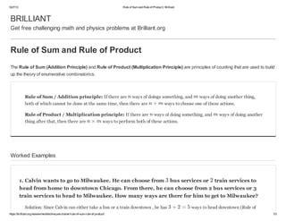 Rule Of Sum And Rule Of Product PDF