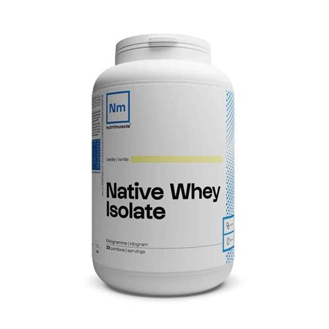 Whey Isolate Whey Native Isolate 1kg Chocolat Nutrimuscle Decathlon