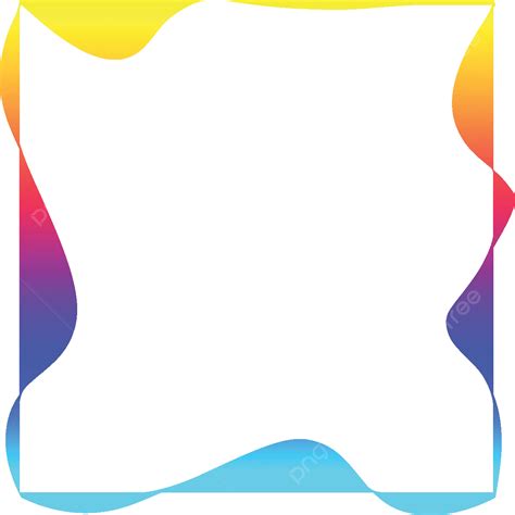 아름다운 동적 물결 모양의 사각형 프레임 디자인 벡터 역동적인 물결 정사각형 추상적인 Png 일러스트 및 벡터 에 대한 무료 다운로드 Pngtree