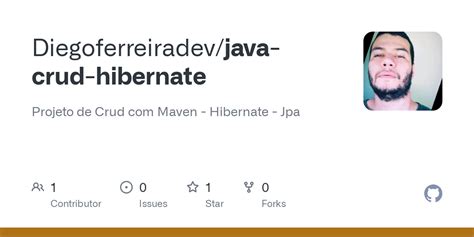 Github Diegoferreiradevjava Crud Hibernate Projeto De Crud Com