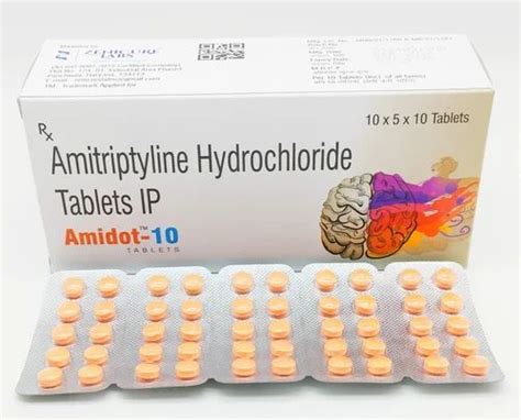 Amitriptyline Hydrochloride Tablets Ip 10 Mg At ₹ 1332 5 Box Amitriptyline Tablet In Panchkula