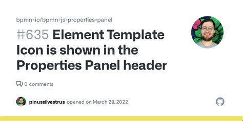 Element Template Icon Is Shown In The Properties Panel Header · Issue