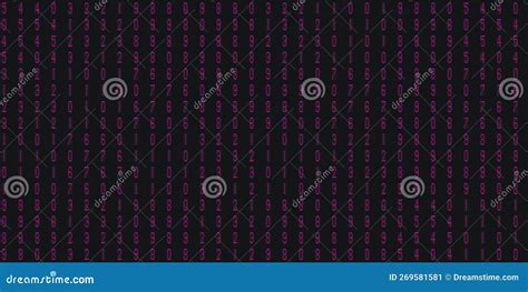 Pink Cyberspace Texture Numeric Binary Creative Surface Numeral Tech Design Backdrop Abstract