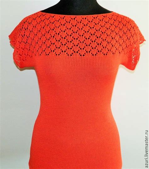 Топ вязаный ярко-оранжевый | Tops, Crochet top, Women's top