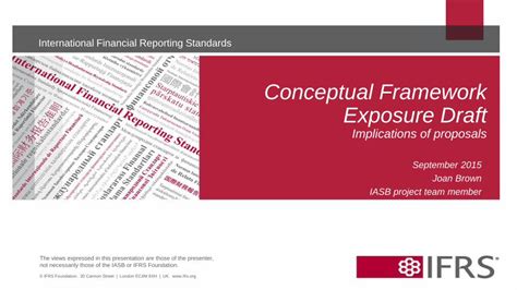 Pdf Conceptual Framework Exposure Draft · Immediate Implications The Conceptual Framework Is