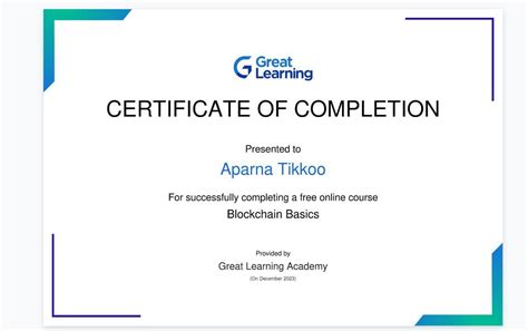 aparna tikkoo on linkedin successfully completed a free online course blockchain basics provided…