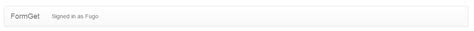 Bootstrap Navbar FormGet